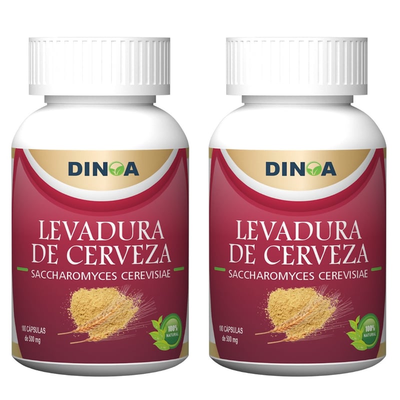Duo Pack Levadura de Cerveza 100 Cápsulas 500mg Dinoa DINOA | falabella.com