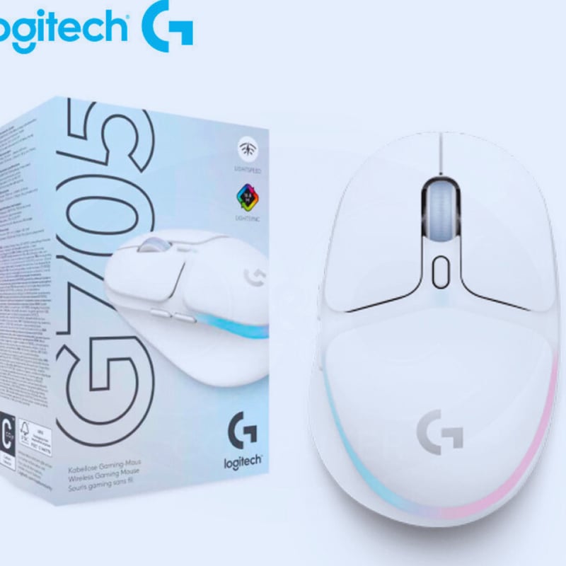 MOUSE LOGITECH G705 LIGTHSPEED WIRELESS LIGHTSYNC RGB WHITE LOGITECH ...