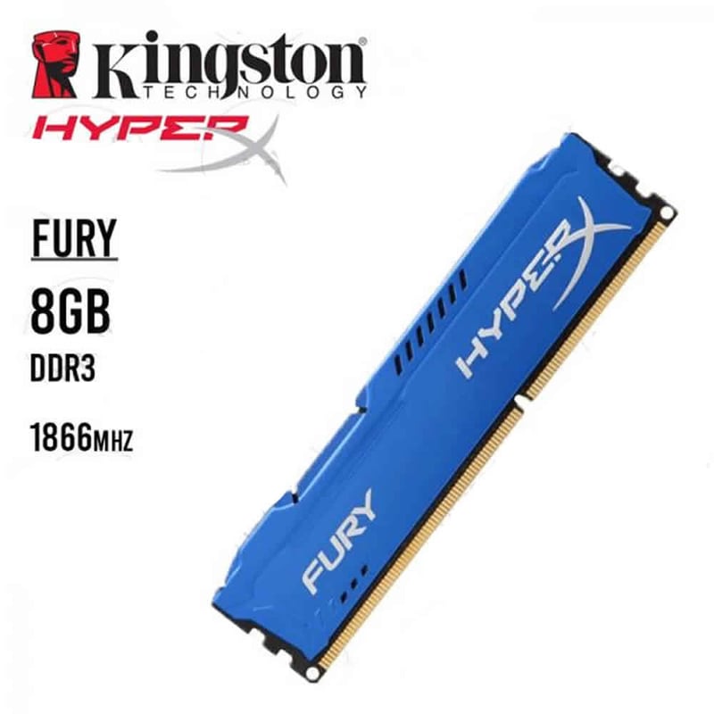 Memoria RAM Kingston HyperX Fury Blue, 8GB, DDR3, 1600 MHz KINGSTON | falabella.com