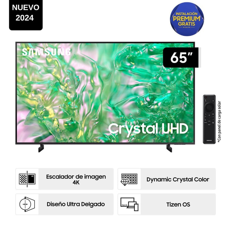 Televisor Samsung LED Smart TV 65 Crystal UHD 4K- UN65DU8000GXPE ...