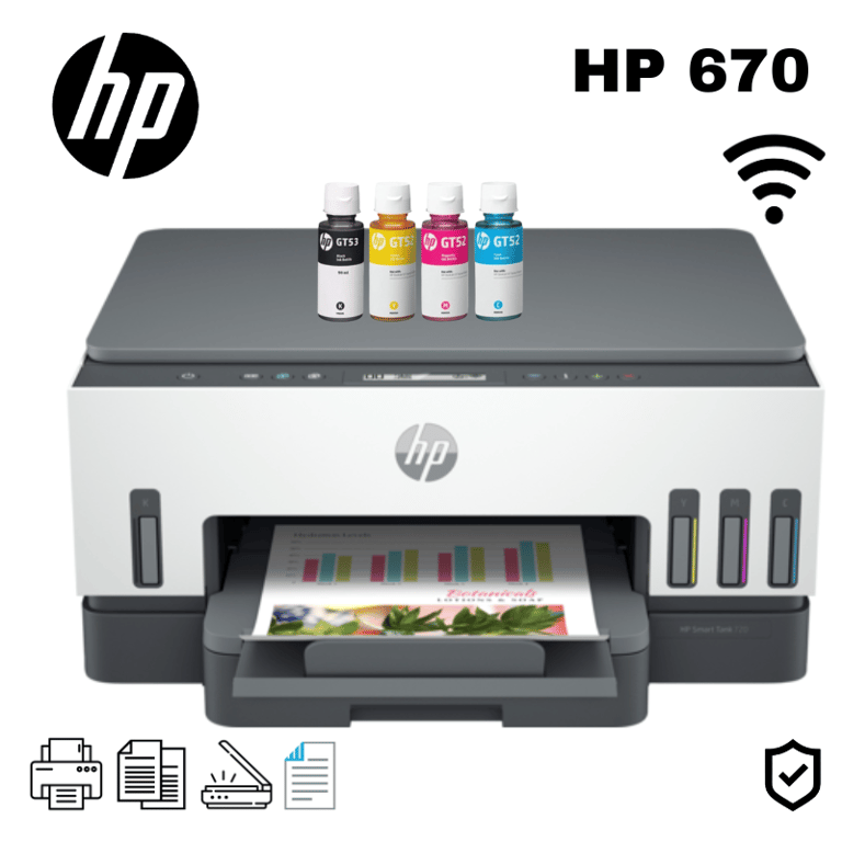 Impresora Multifuncional HP Smart Tank 670 Wifi Duplex HP | falabella.com