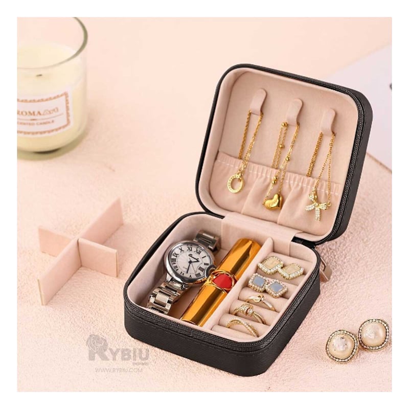 Mini Joyero Portatil Ligero en Color Negro GENERICO | falabella.com