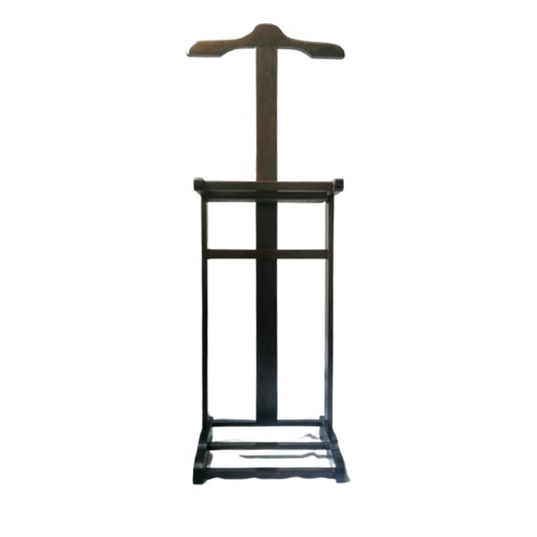 Perchero colgador para ternos caballero sacos corbatas madera marron ...