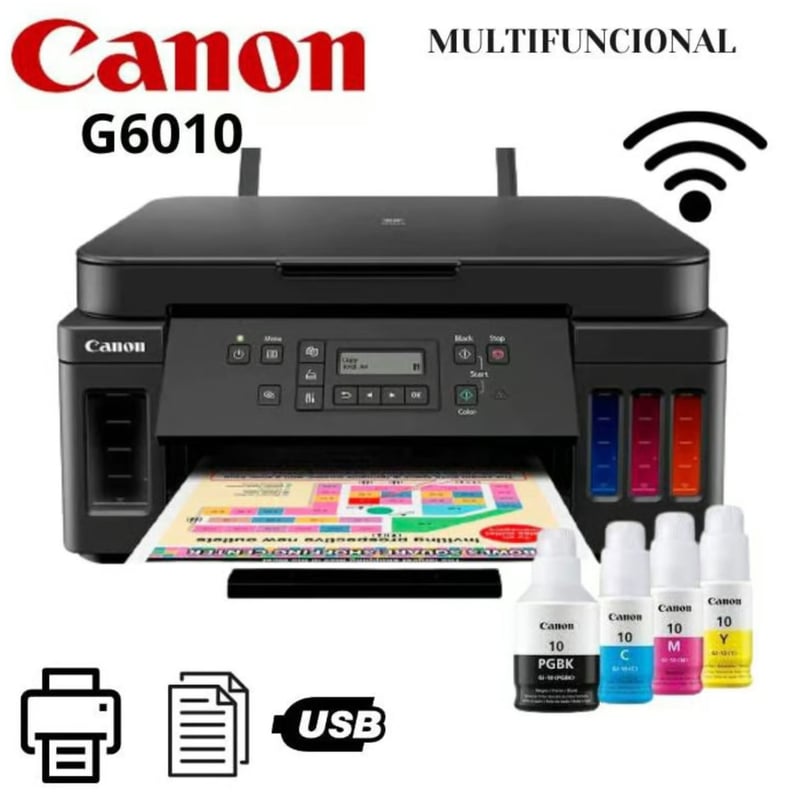 Impresora Multifuncional Canon Pixma G6010 Wifi Duplex CANON ...