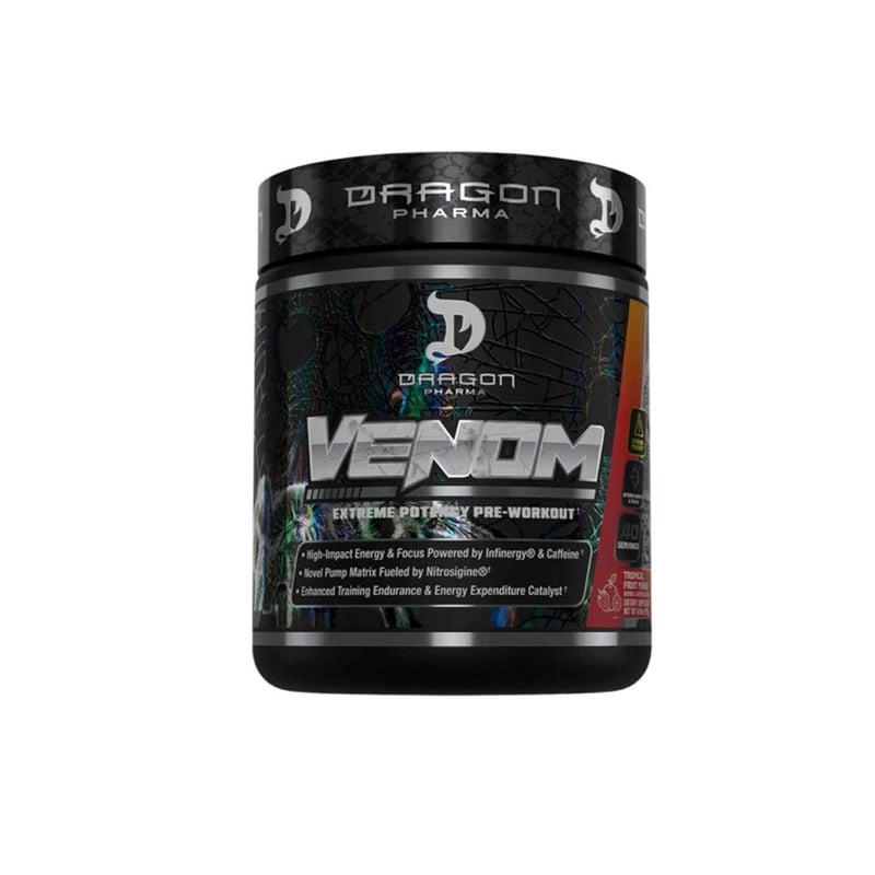 Venom 40 servicios Pre entreno Dragon Pharma Fruit Punch-Tienda Física ...