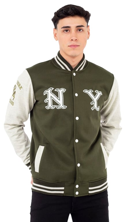 Casaca Modelo Americana-NY 84- Verde Militar - NEW YORK STARS | falabella.com
