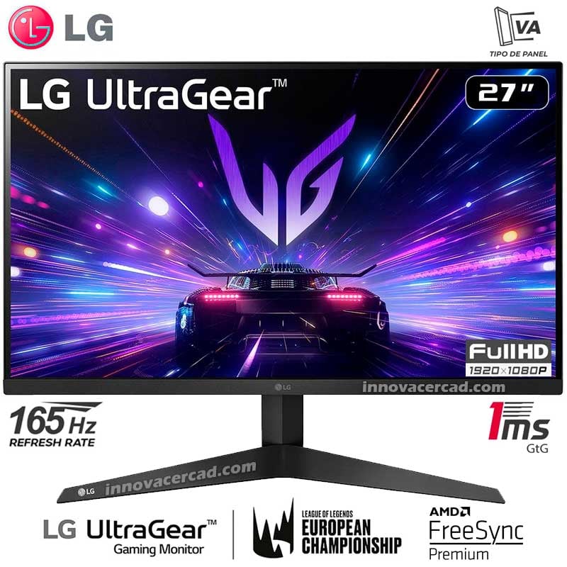 Monitor LG Ultragear 27GQ50F-B 27 FHD 1920 x 1080 1ms 165Hz LG ...