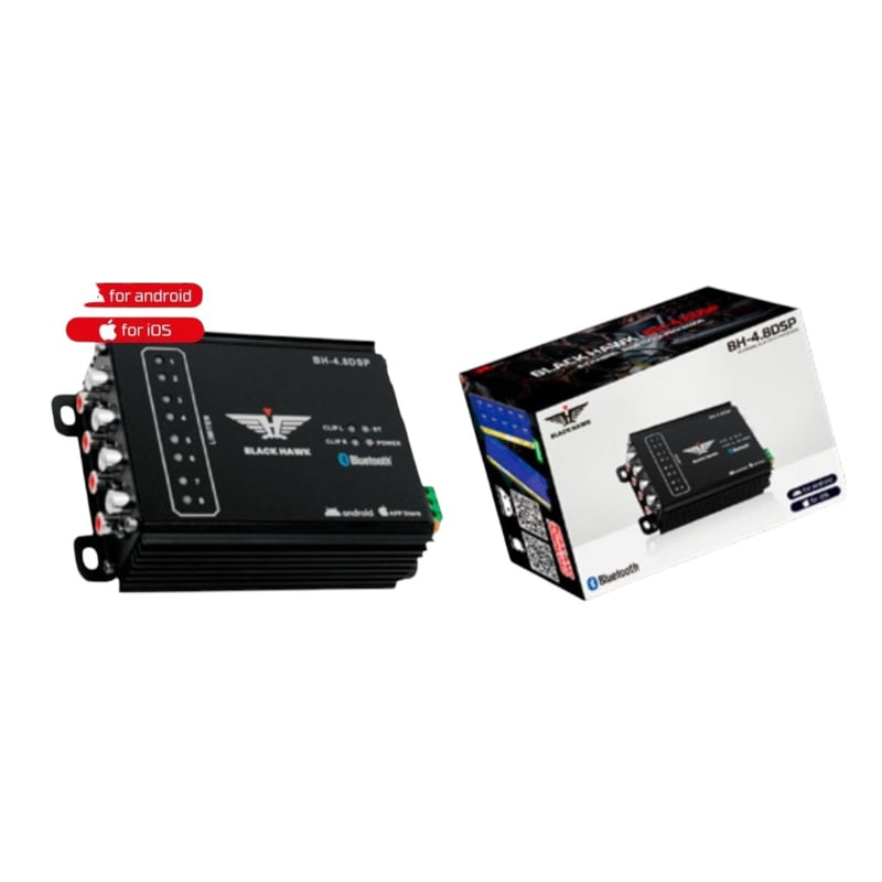 Crossover o Procesador de Audio Digital DSP 8 Bandas Black Hawk BLACK ...