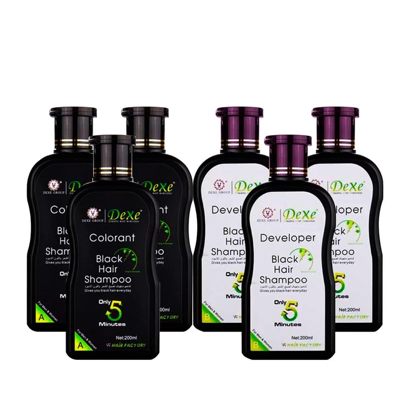 Shampoo Dexe Black Hair 200ml 3 Unidades DEXE | falabella.com