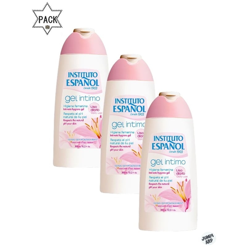 Pack 3 unds Instituto Español Gel Íntimo Uso Diario Higiene Femenina ...