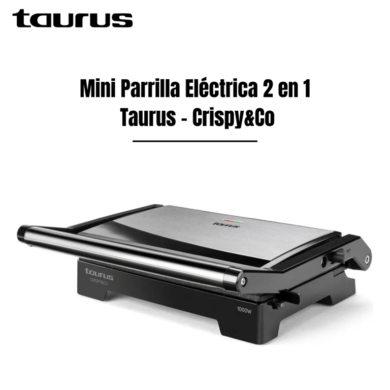 Mini Parrilla Eléctrica 2 en 1 Taurus – Crispy & Co TAURUS | falabella.com