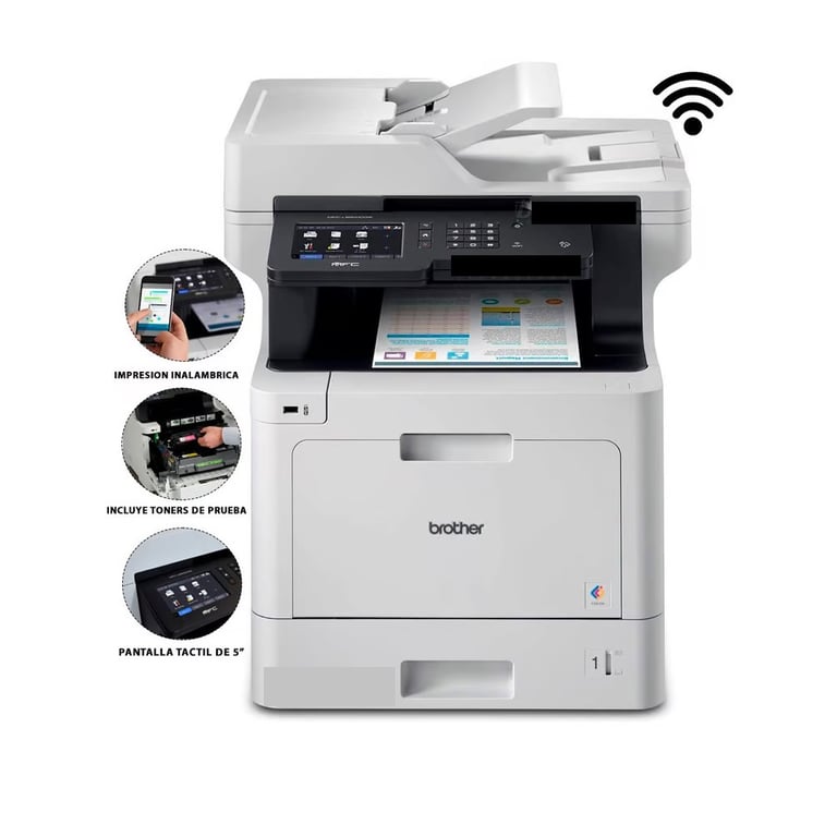 Impresora Láser Brother Multifuncional MFC-L8900CDW Wifi-Usb-Ethernet ...