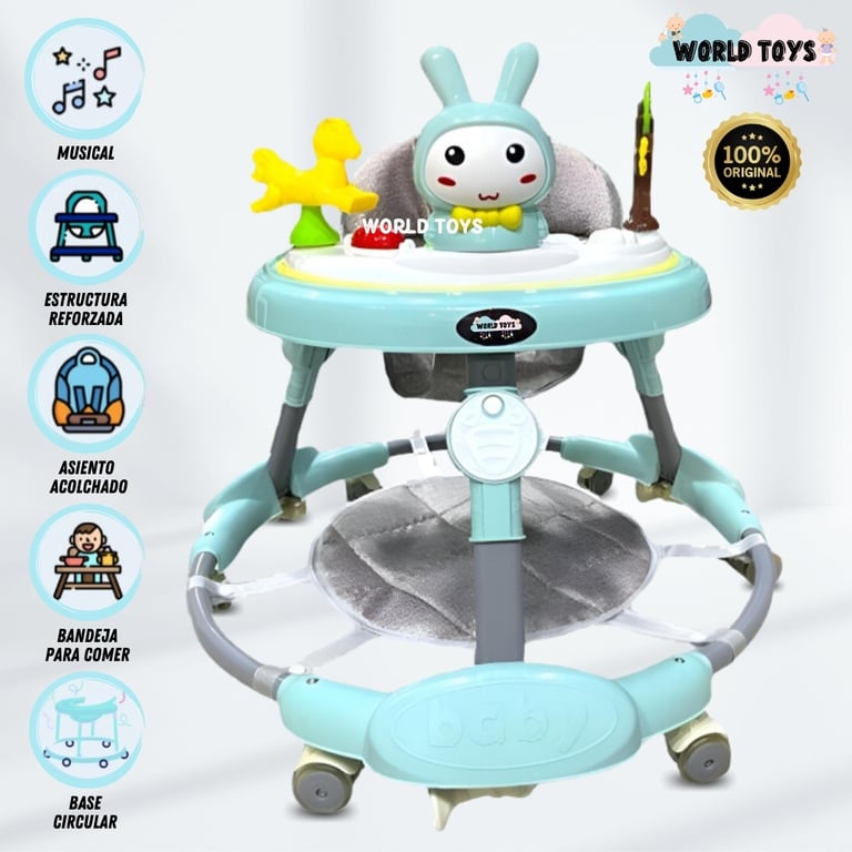 Andador Plegable «BUNNY KAWAII» Edición Limitada Turquesa BABY ...