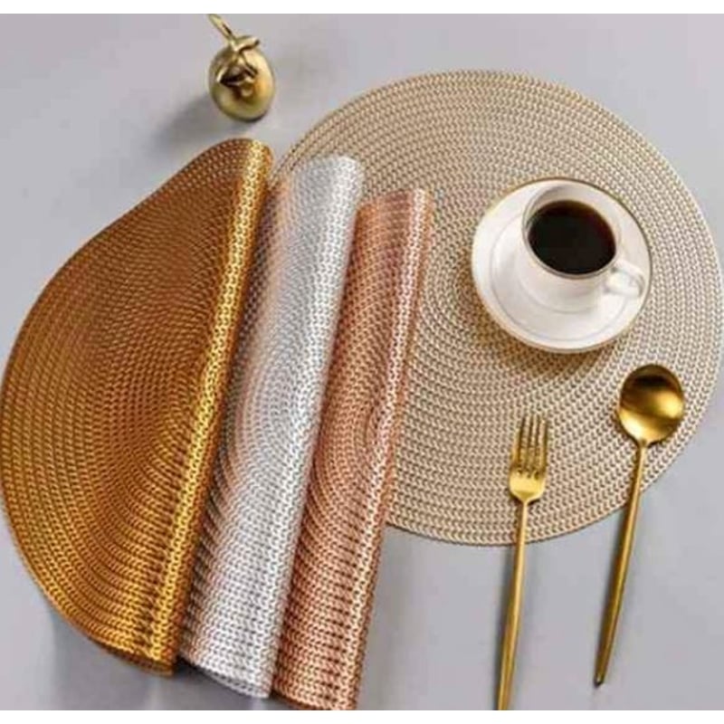 Individuales de Mesa Comedor 6 piezas Dorado A1 GENERICO | falabella.com