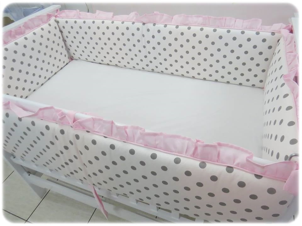 Protectores Laterales Parachoques de Cuna Diseño Bolita GENERICO ...