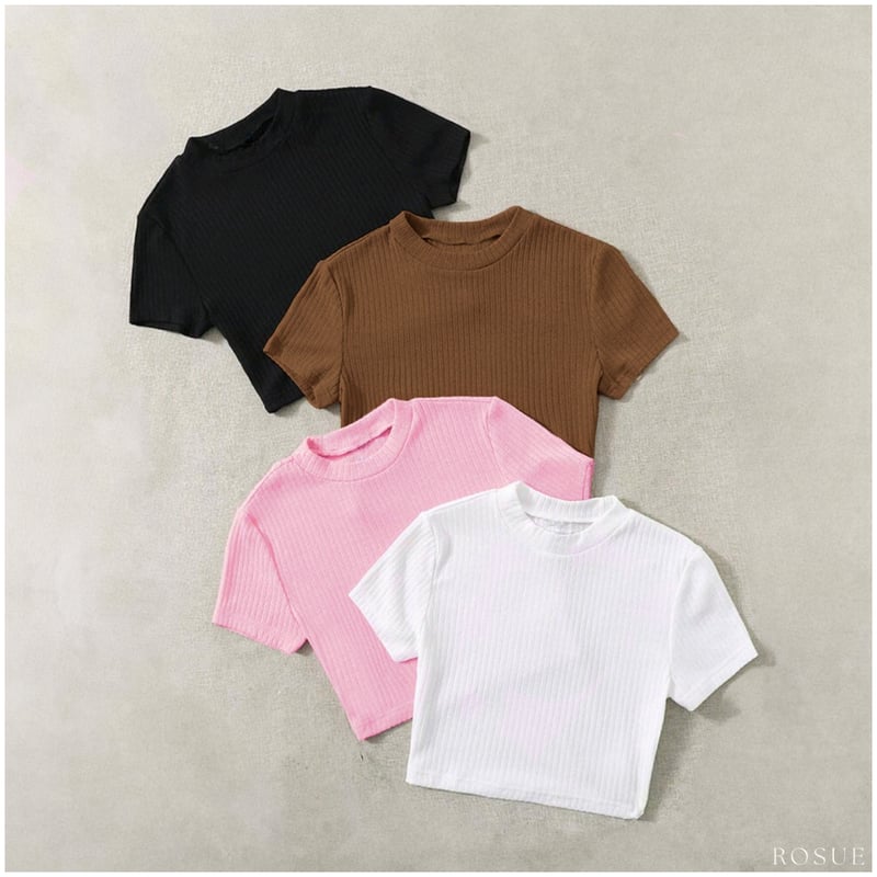 Polos básicos Top Genesis Mujer Pack x4 ROSUE | falabella.com