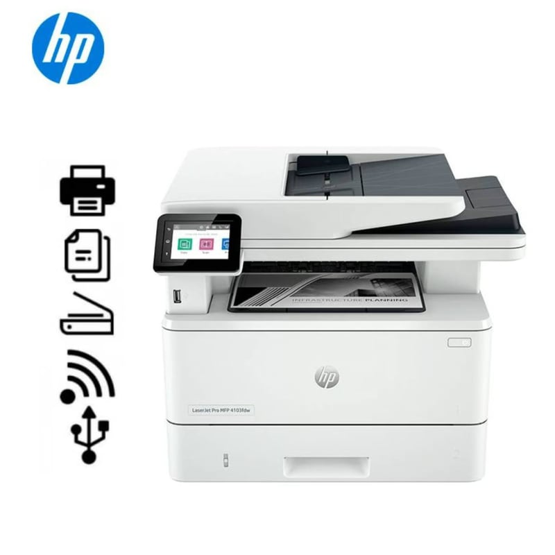 Impresora Multifuncional HP LaserJet Pro 4103fdw Monocromática HP ...