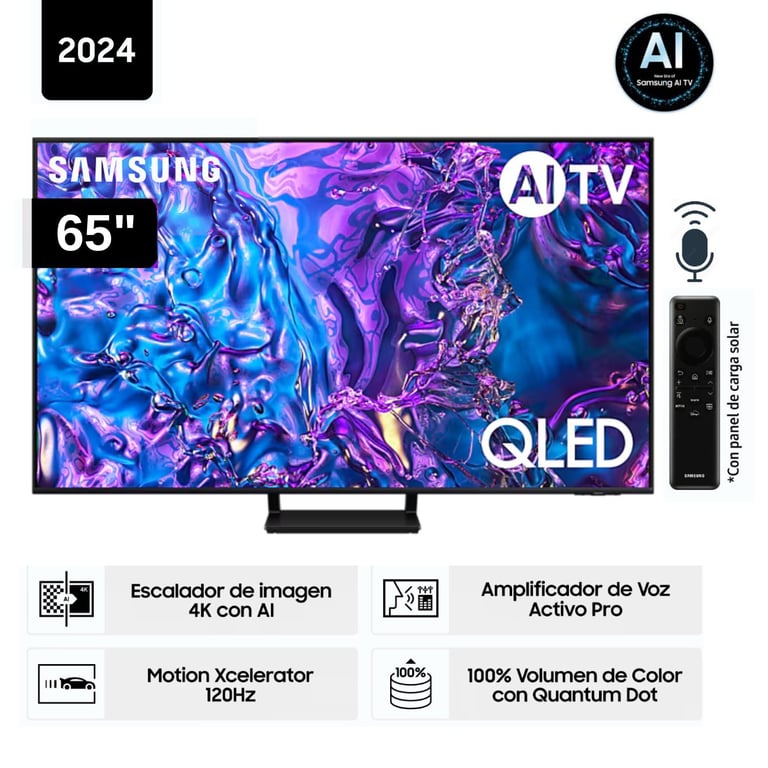 Televisor Samsung QLED 65" Tizen OS Smart Tv 4K 65Q70D - Nuevo 2024 ...