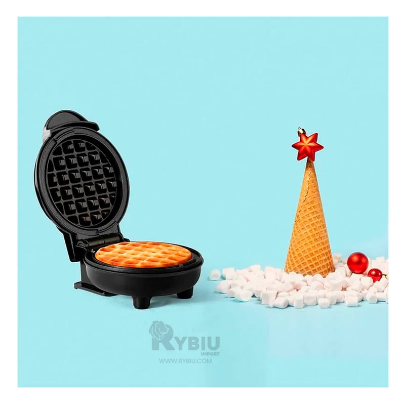 Mini Waflera Forma Circular Moderno en Diseño Negro RYBIU IMPORT ...