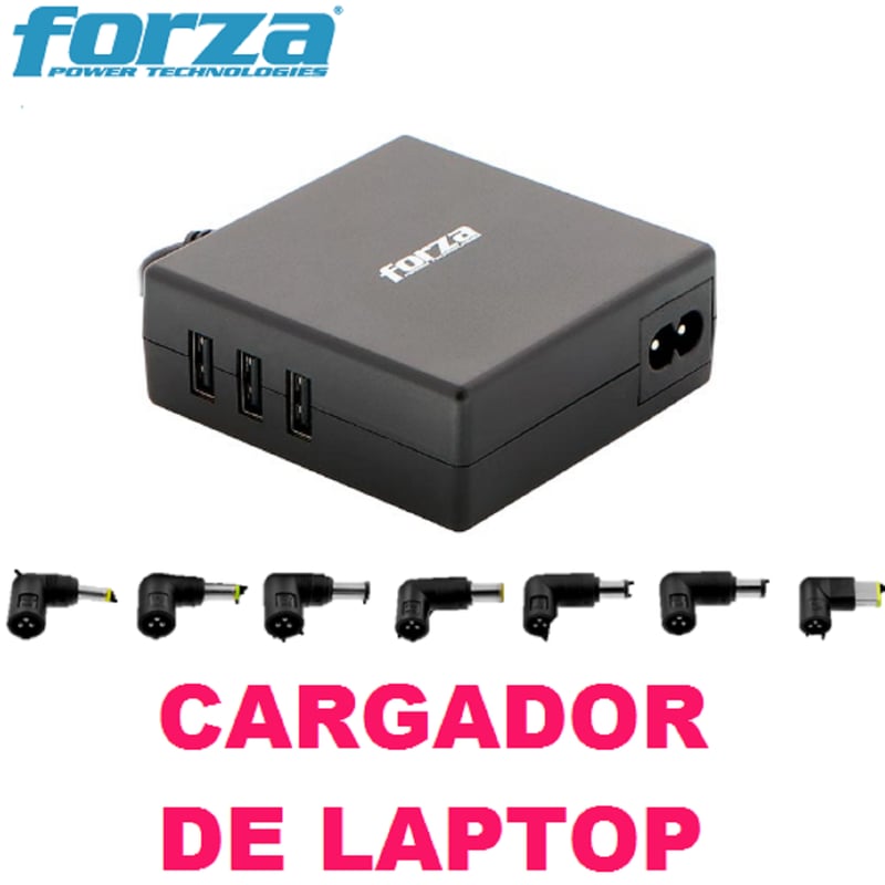 CARGADOR ADAPTADOR UNIVERSAL PARA LAPTOP FORZA 90W FNA-790 FORZA ...