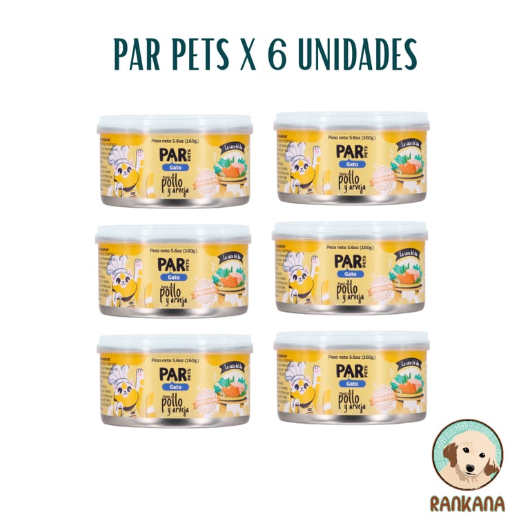 ALIMENTO HÚMEDO PAR PETS X 160 GR POLLO Y ARVEJA/6 UNIDADES | Sodimac Perú