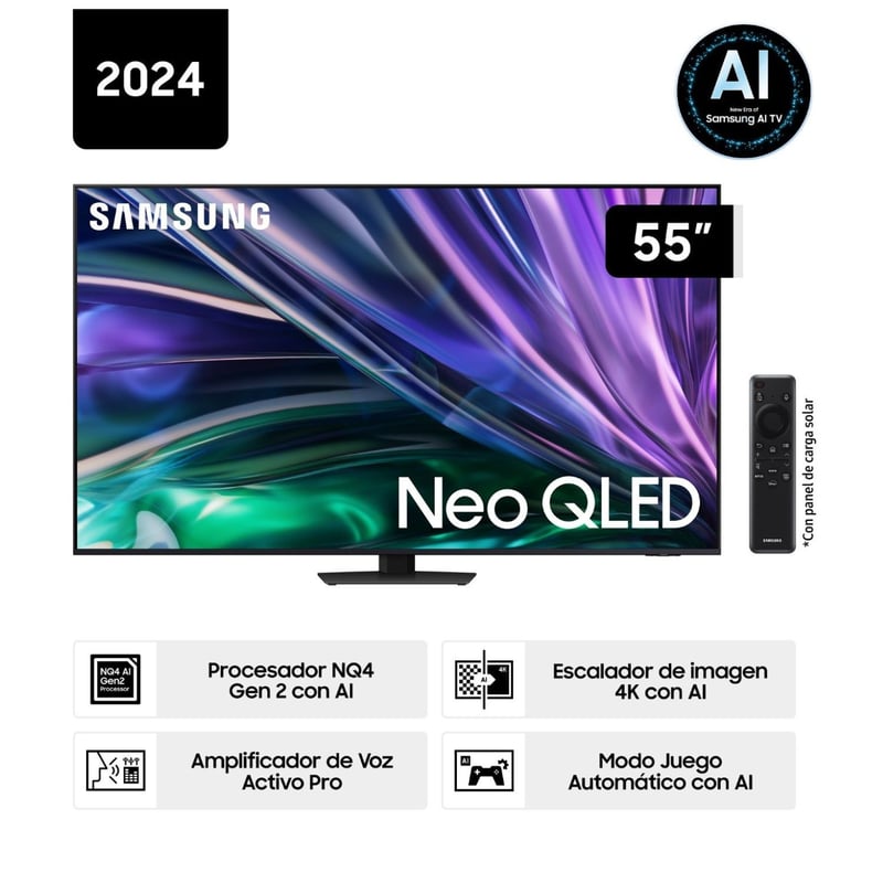 Televisor Samsung Neo Qled 55'' 4k Qn85d Tizen Os Smart Tv - Nuevo 2024 ...
