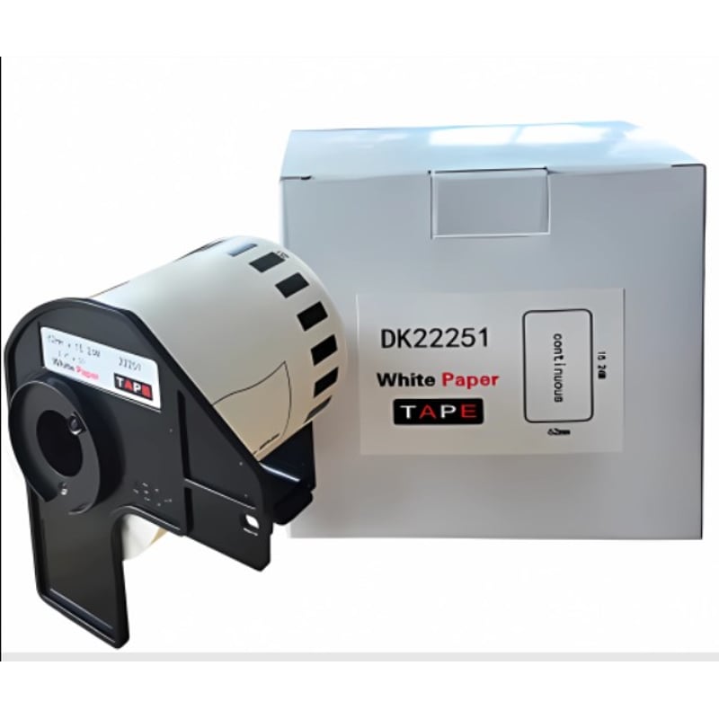 CINTA LETRA DK2251 LETRA DE IMPRESION ROJONEGRO DE 62MM X 1524M ...