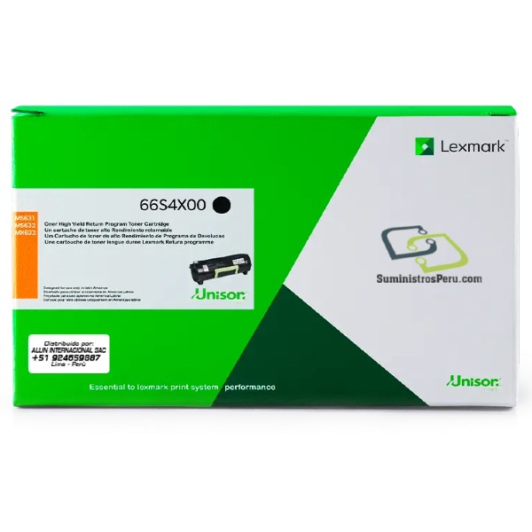 Toner Lexmark 66S4X00 MS631 MS632 MX632 31000 Paginas GENERICO ...