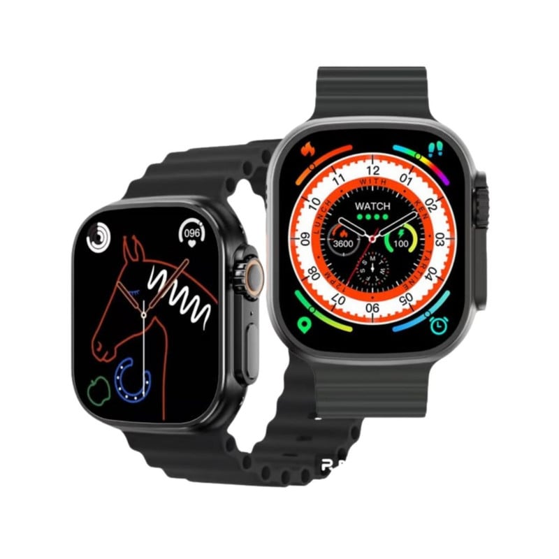 Pack Smartwatch Duo i9 Ultra Negro y Audifonos 2da generacion Blancos ...