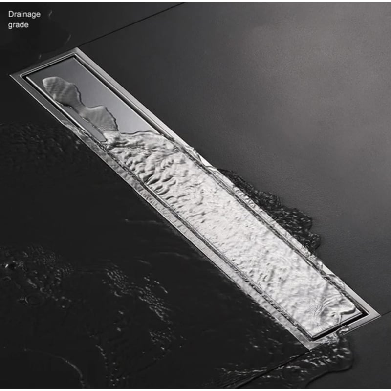 Sumidero Reversible de ducha Acero Inoxidable SUS 304 10x30cm GENERICO ...