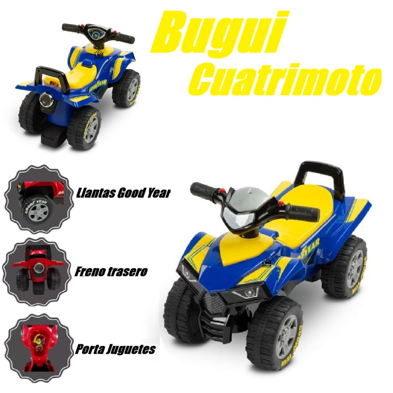 Bugui Cuatrimoto Musical Timon Direccionable -Amarillo GENERICO ...