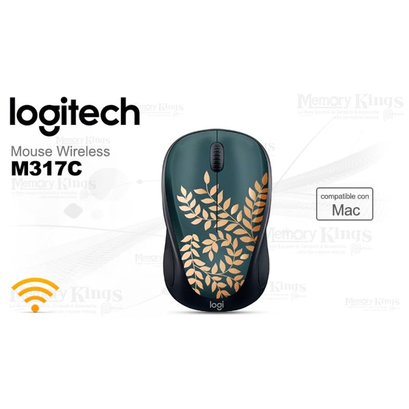 MOUSE Wireless LOGITECH M317C GOLDEN GARDEN LOGITECH | falabella.com