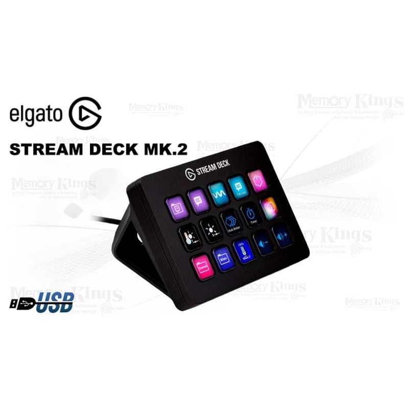 STREAM DECK MK2 ELGATO BLACK 15 Teclas LCD ELGATO | falabella.com