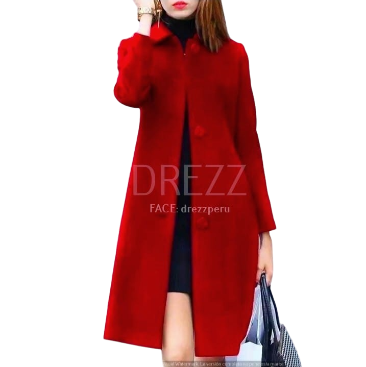 Abrigo Paño Bebe Rojo para mujer GENERICO | falabella.com