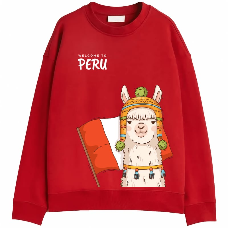 Polera Sin Capucha Bandera y Vicuña Peru NACIONAL | falabella.com
