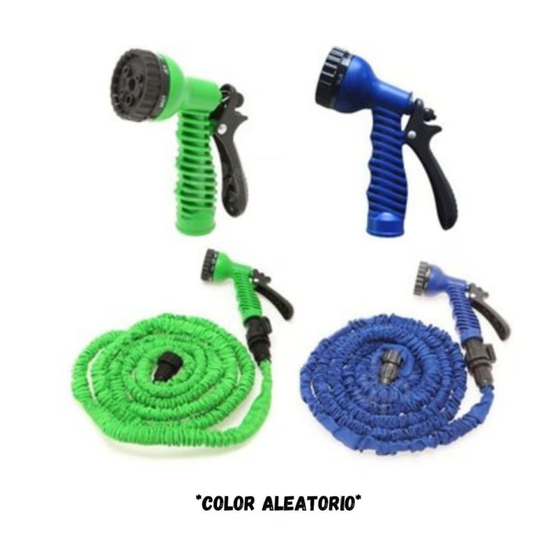 MANGUERA EXPANDIBLE 15MTS CON PISTOLA MULTICHORROS GENERICO | falabella.com
