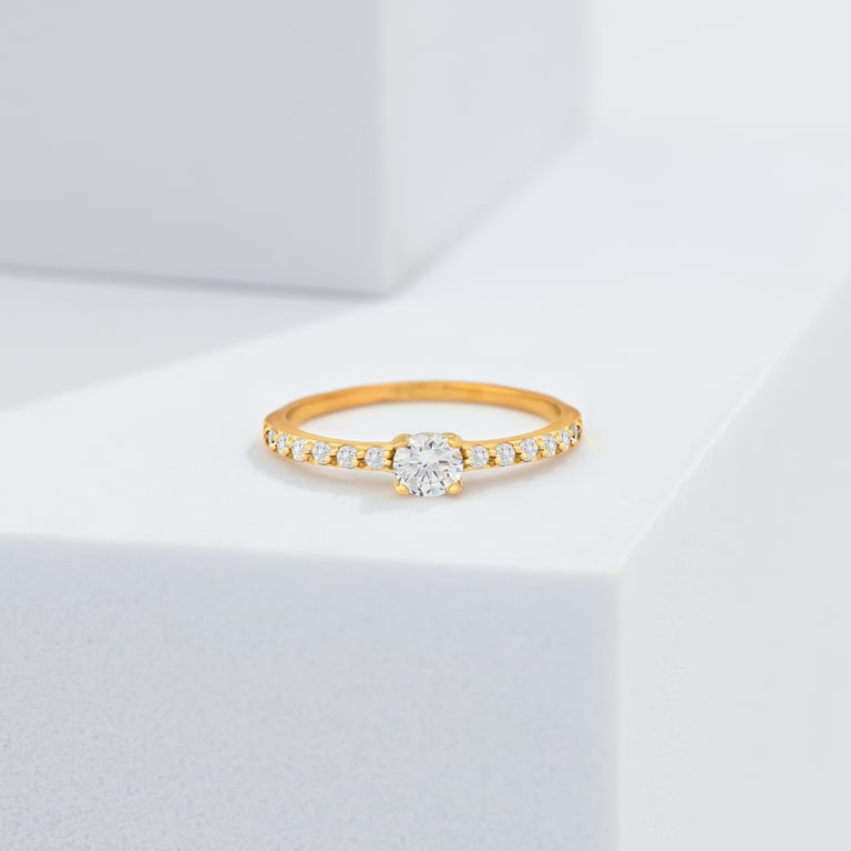 ANILLO PRINCESS DORADO ACERO BELLE | falabella.com