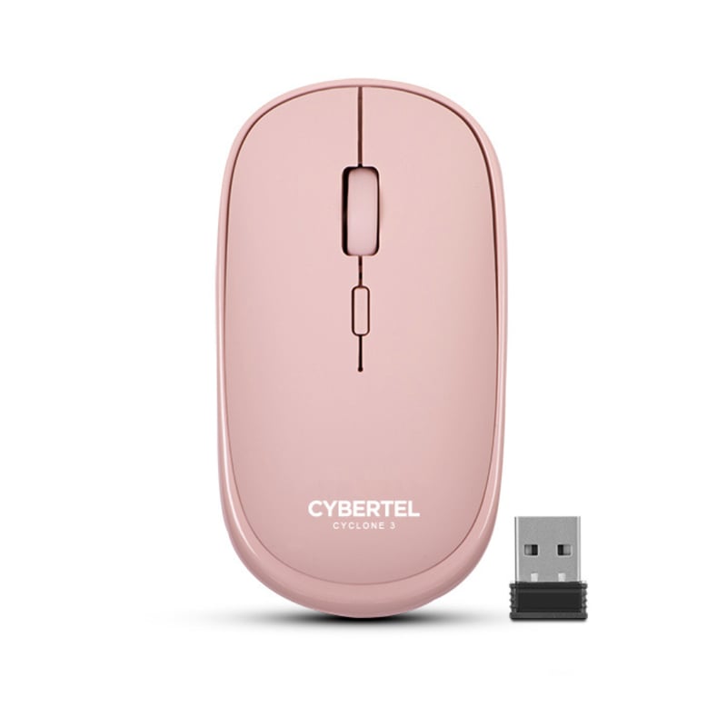 Mouse Inalambrico Recargable Cybertel 3 Modos Color Rosado CYBERTEL ...