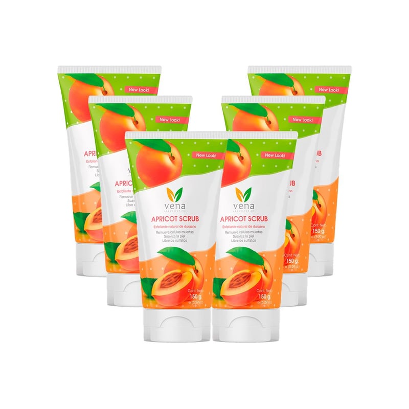 6 Exfoliante Natural Apricot Scrub 150gr cu IMPORTADO | falabella.com