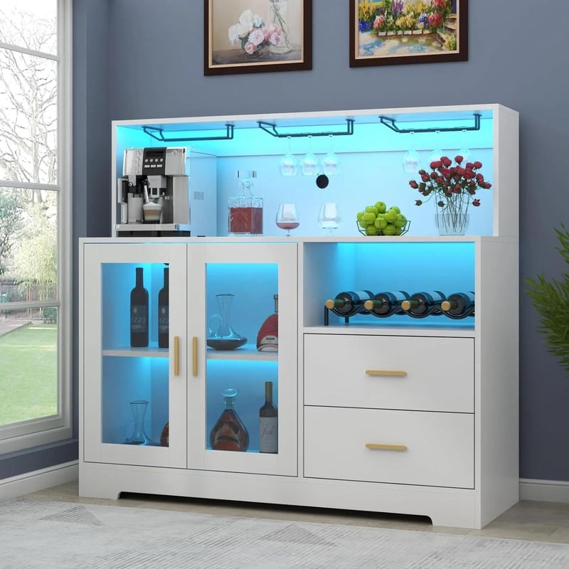 Bar Vinero Moderno Blanco 120cm MUEBLES CRISOSTOMO | falabella.com