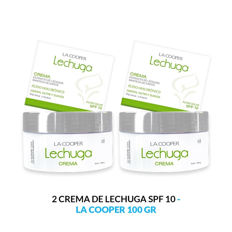 2 Crema De Lechuga La Cooper Spf 10 - 100 Gr_. GENERICO | falabella.com