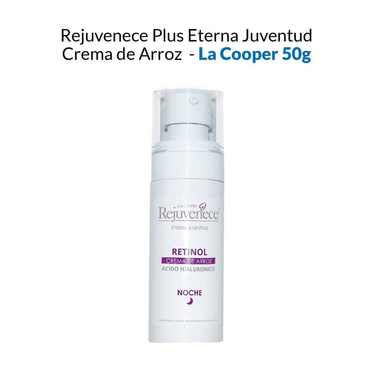 Rejuvenece Plus Eterna Juventud Crema De Arroz - La Cooper 50G ...