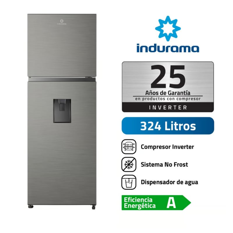 REFRIGERADORA INDURAMA RI-439DI CROMA 324L INDURAMA | falabella.com