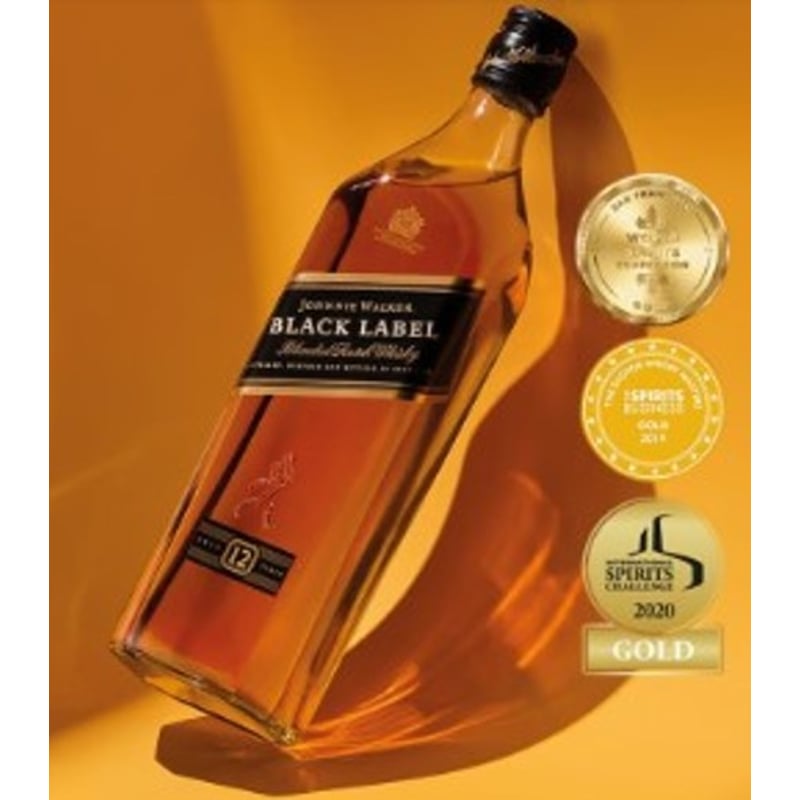 Whisky JOHNNIE WALKER Black Label Botella 750ml JOHNNIE WALKER ...