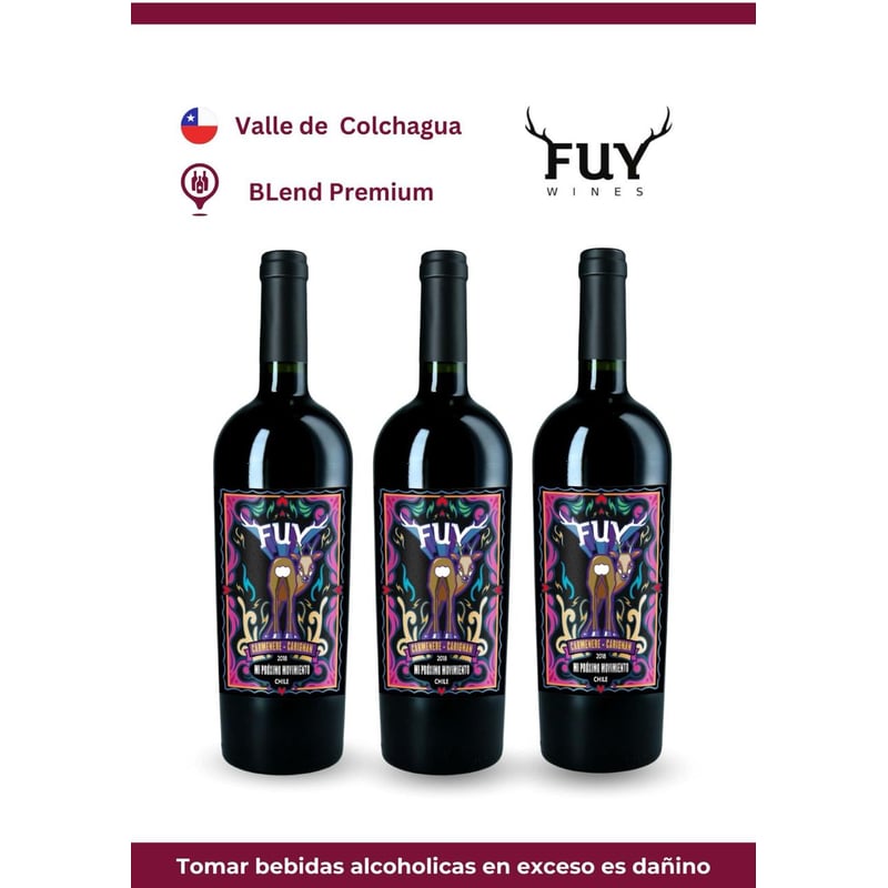 Vino FUY Mi próximo movimiento pack x 3 FUY | falabella.com