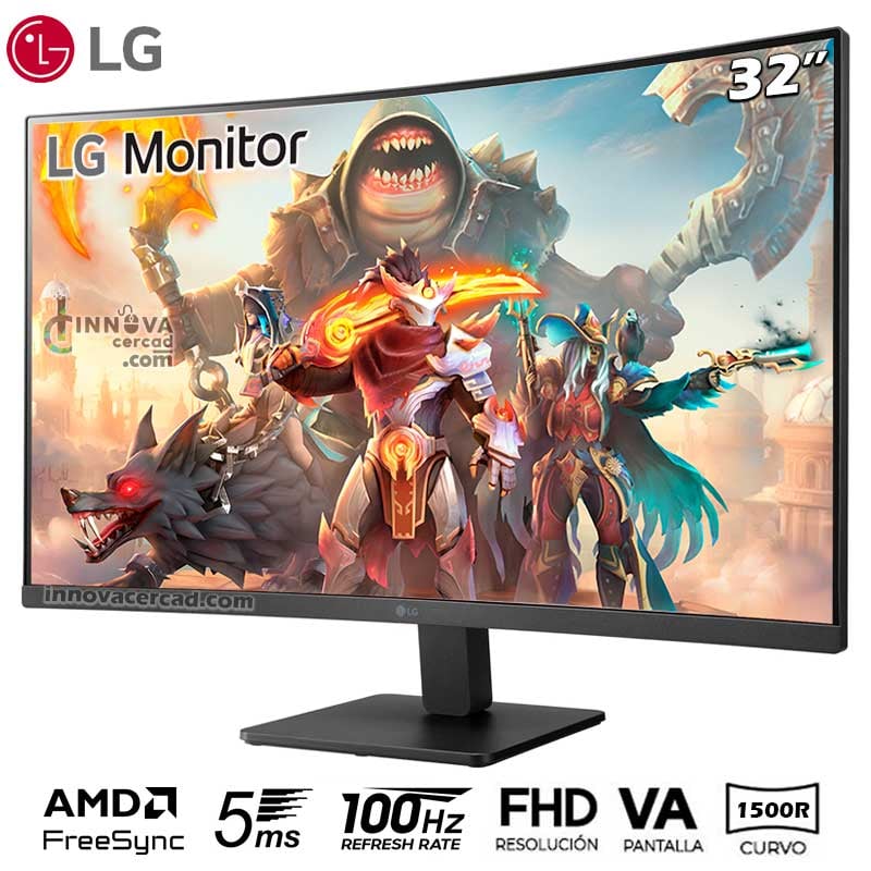 Monitor LG Curvo 32MR50C-B FHD de 32 100Hz 5ms GTG AMD FreeSync LG ...