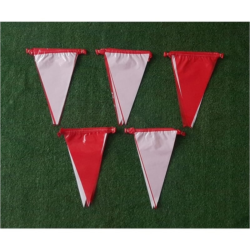 FIESTAS PATRIAS - Banderines rojo y blanco - banderas GENERICO ...