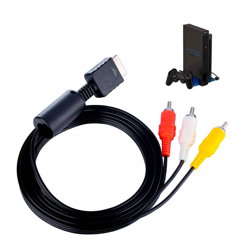 Cable De Video Av Ps1 Ps2 Ps3 Cable AV Compatible Playstation GENERICO ...