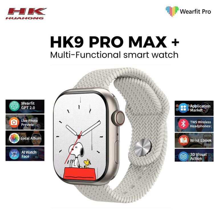 Smart Watch Hk9 Pro Max Plus 2GB Rom Amoled ChatGPT Color Gris OEM ...