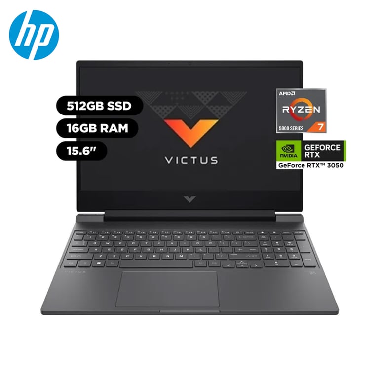 Laptop HP VICTUS 15.6" FHD Ryzen™ 7 5800H 16GB RAM 512GB SSD RTX-3050 ...
